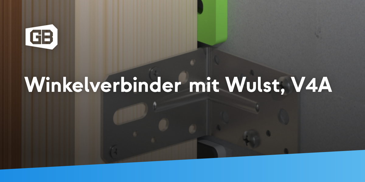 Winkelverbinder mit Wulst, V4A | Gebr. Bodegraven