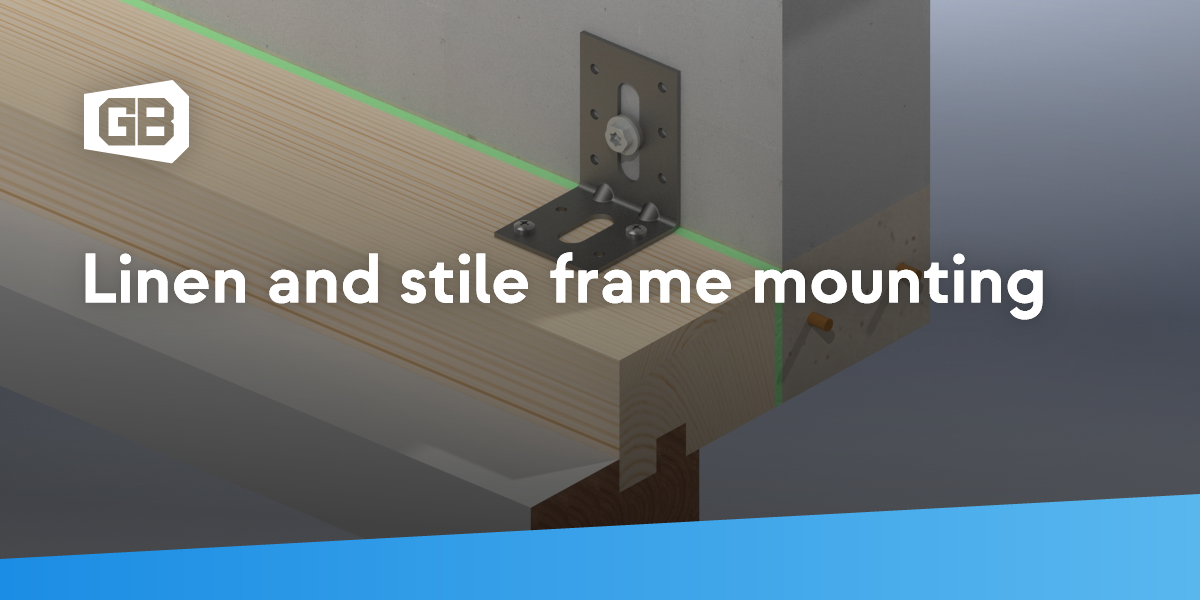 Linen and stile frame mounting | Gebr. Bodegraven