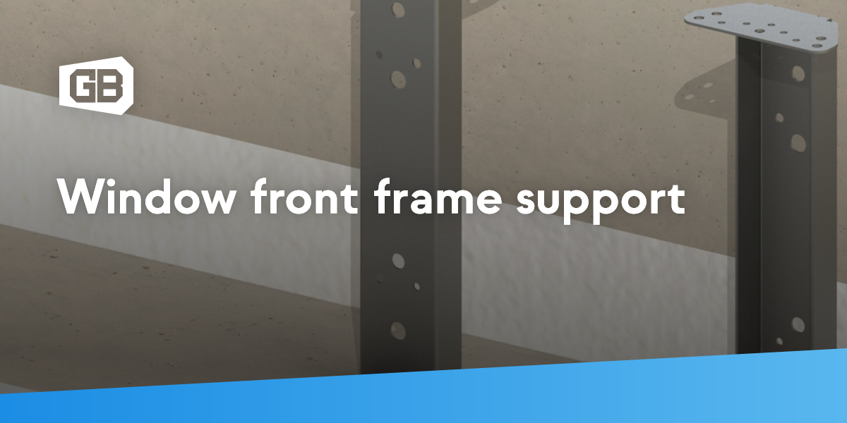 Window front frame support | Gebr. Bodegraven