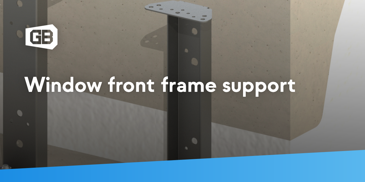 Window front frame support | Gebr. Bodegraven