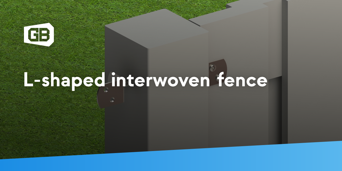 L-shaped interwoven fence | Gebr. Bodegraven