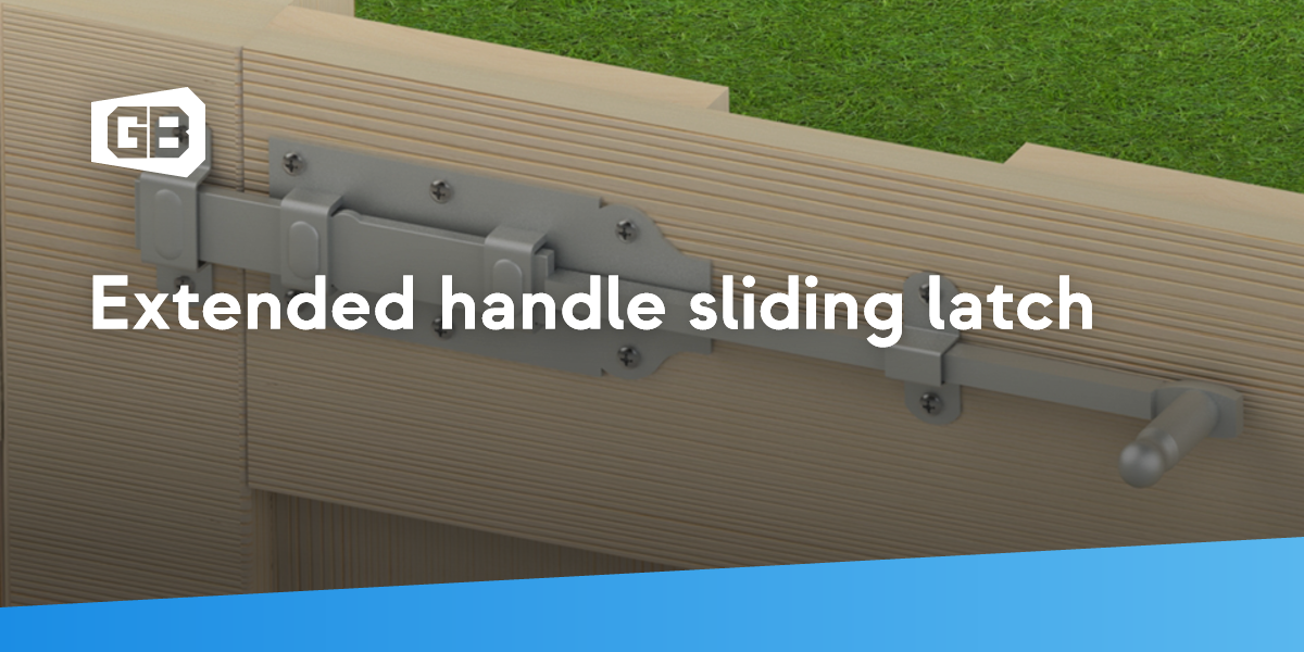 Extended handle sliding latch | Gebr. Bodegraven