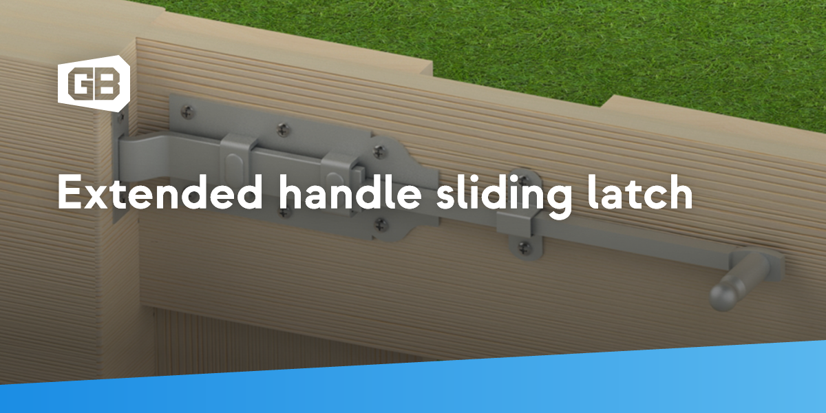 Extended handle sliding latch | Gebr. Bodegraven