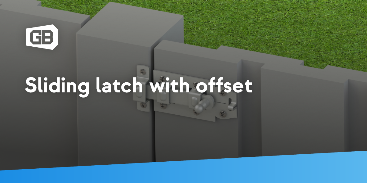 Sliding latch with offset | Gebr. Bodegraven