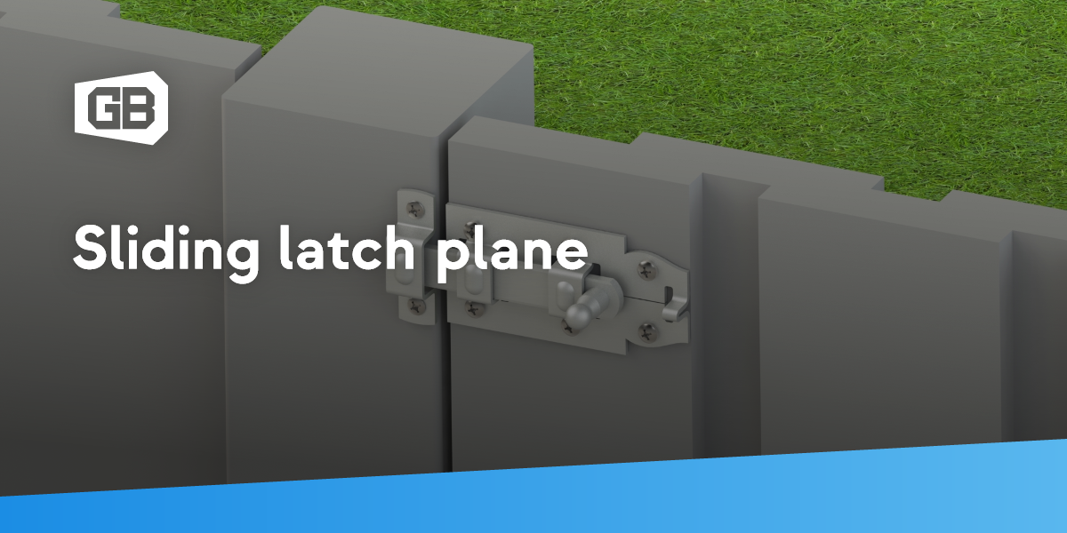 Sliding latch plane | Gebr. Bodegraven