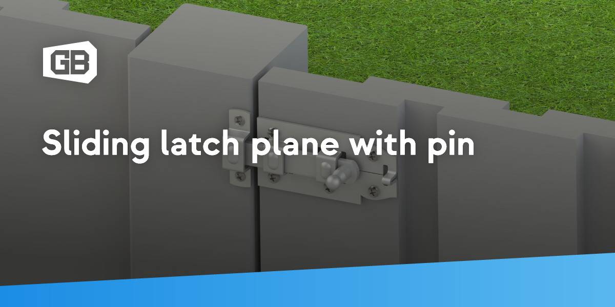 Sliding latch plane with pin | Gebr. Bodegraven