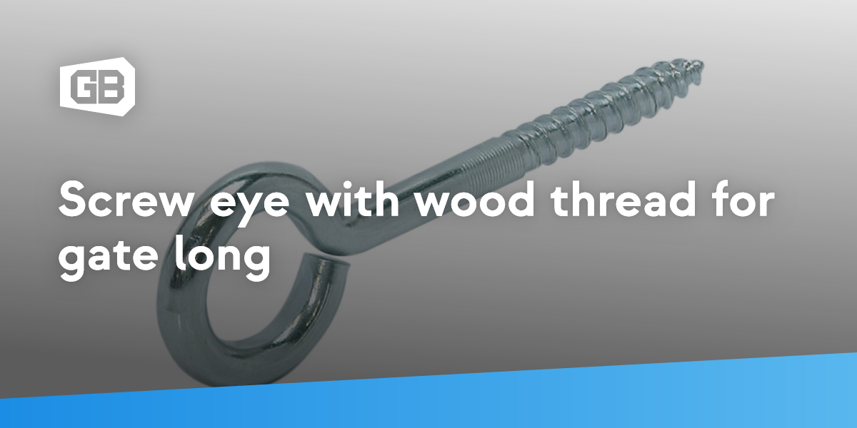 Screw eye with wood thread for gate long | Gebr. Bodegraven