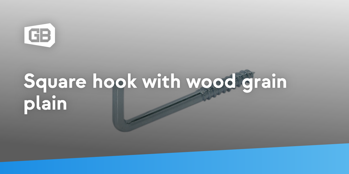 Square hook with wood grain plain | Gebr. Bodegraven