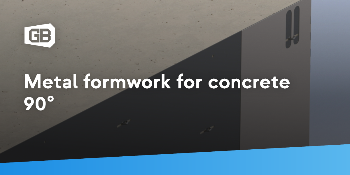 Metal formwork for concrete 90° | Gebr. Bodegraven