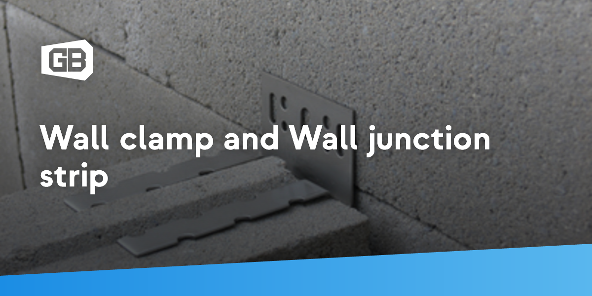 Wall clamp and Wall junction strip | Gebr. Bodegraven