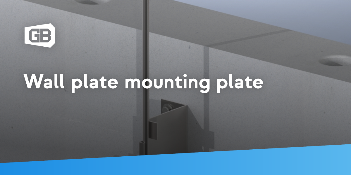 Wall plate mounting plate | Gebr. Bodegraven