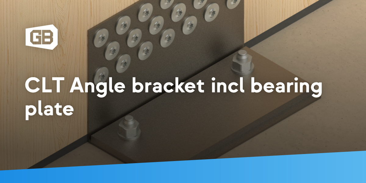 CLT Angle bracket incl bearing plate | Gebr. Bodegraven