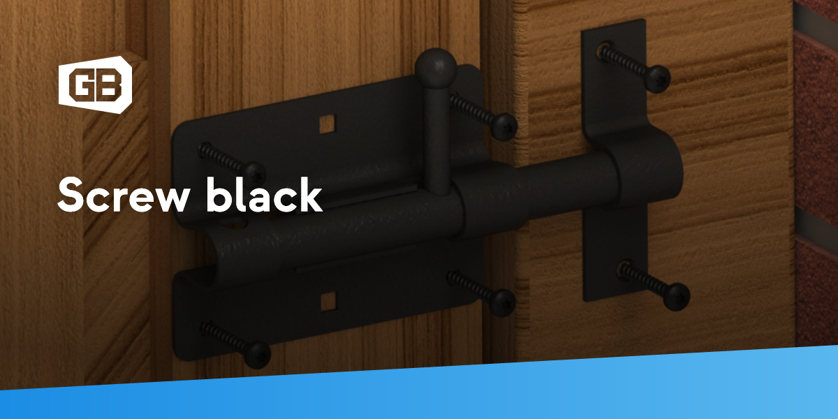 Screw black | Gebr. Bodegraven
