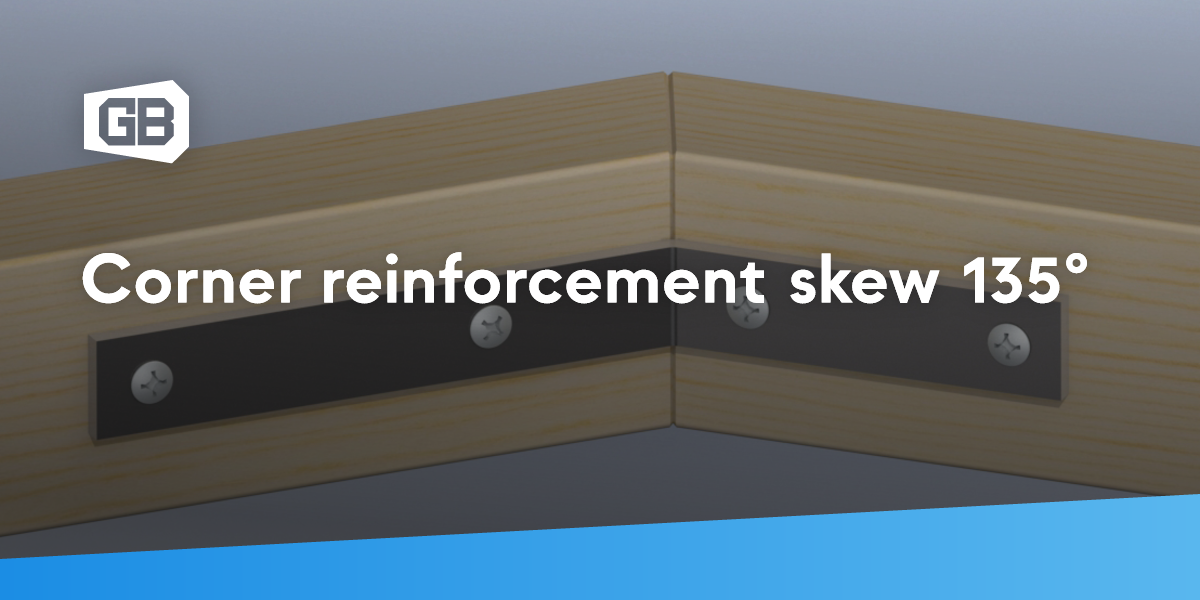 Corner reinforcement skew 135° | Gebr. Bodegraven