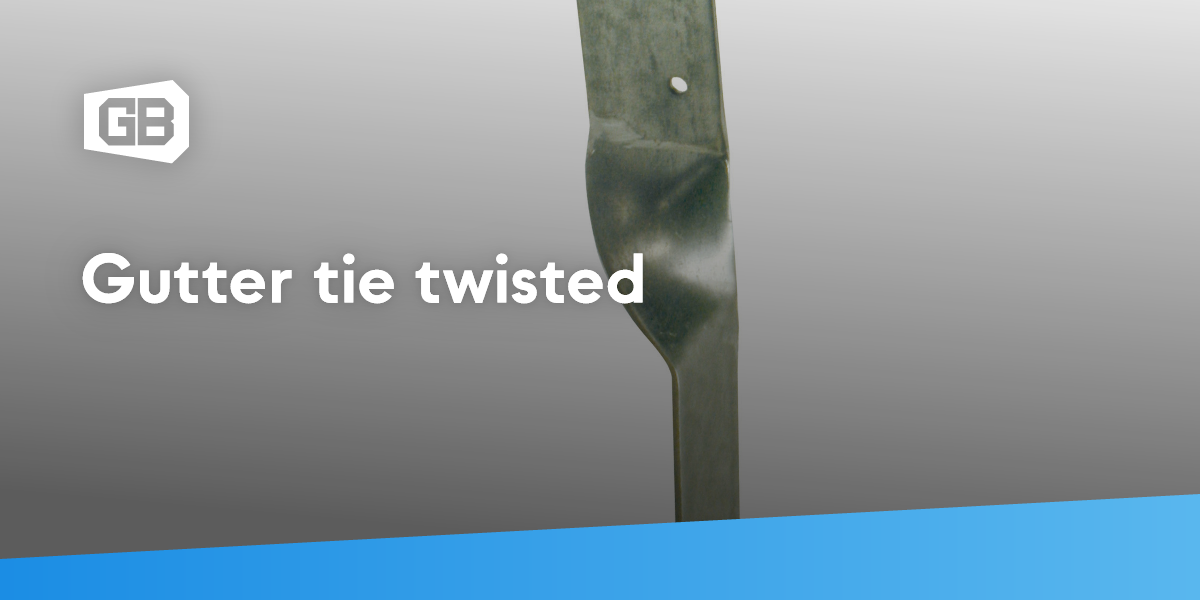 Gutter tie twisted | Gebr. Bodegraven