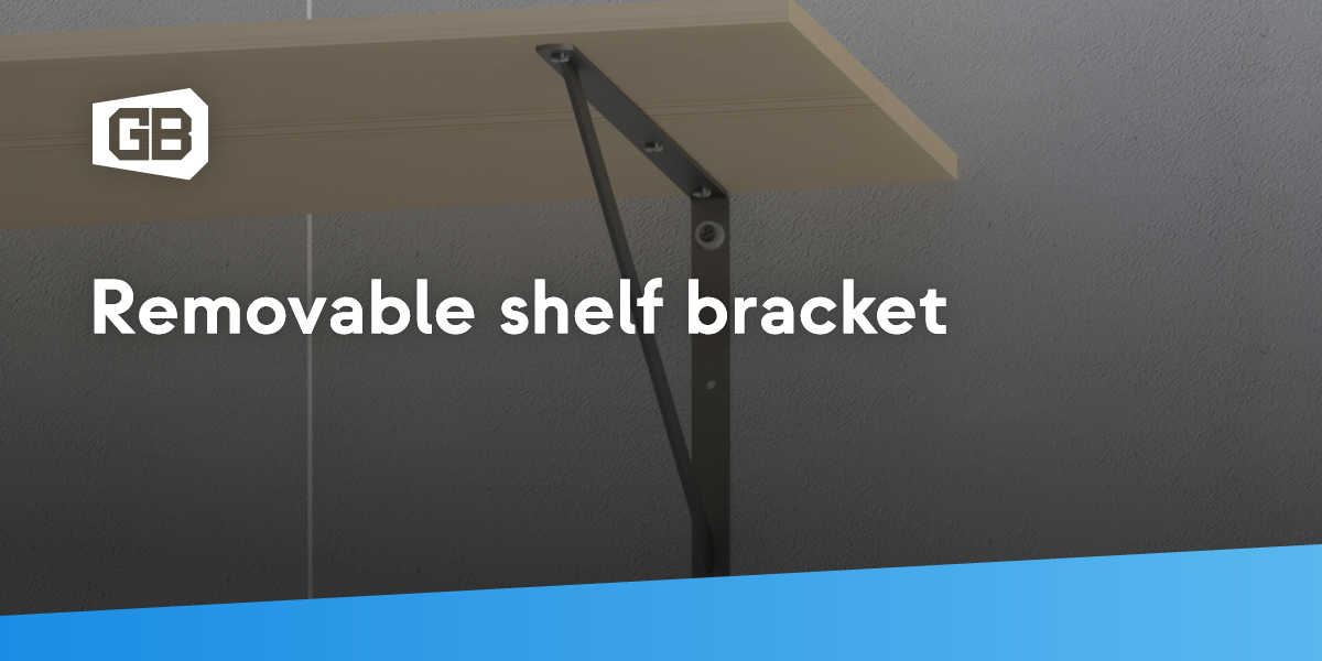 Removable shelf bracket | Gebr. Bodegraven