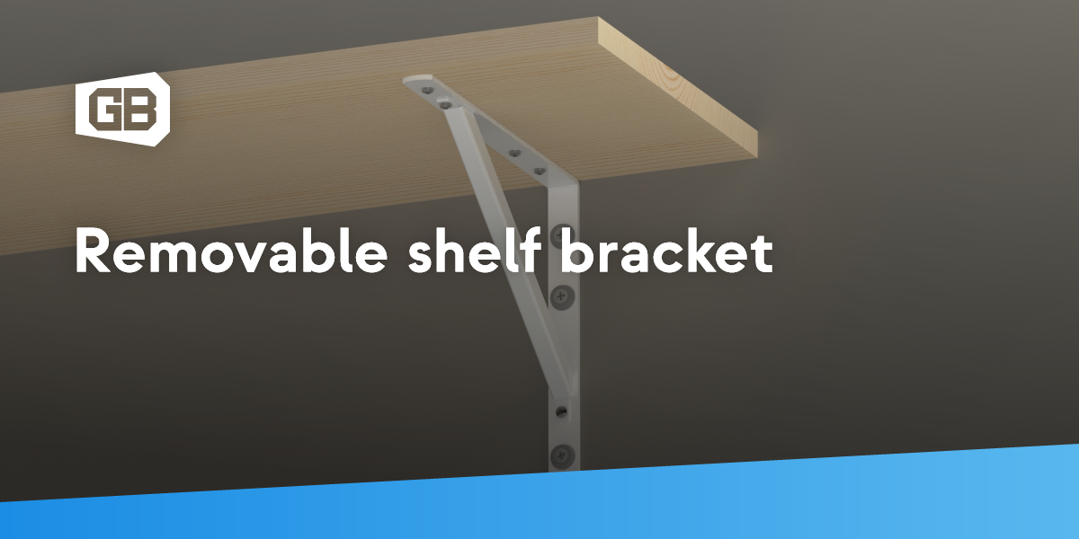 Shelf bracket white disconnectable | Gebr. Bodegraven