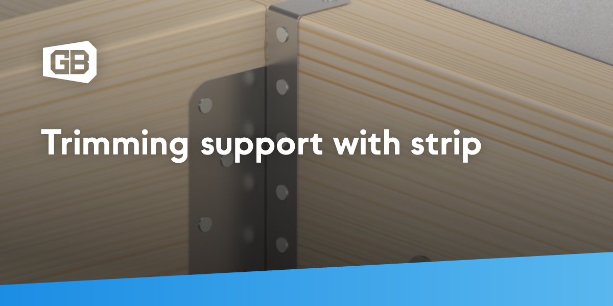 Trimming support with strip | Gebr. Bodegraven