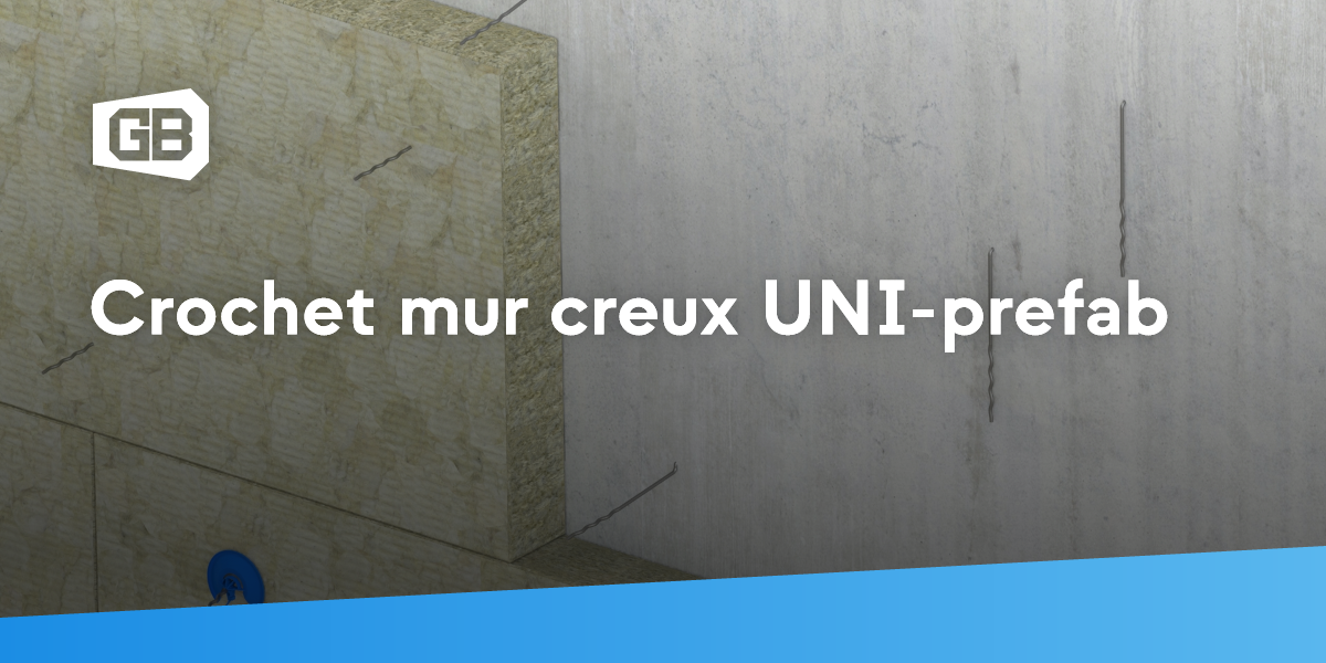 Crochet mur creux UNI-prefab | Gebr. Bodegraven