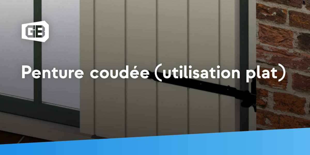 Penture coudée (utilisation plat) | Gebr. Bodegraven