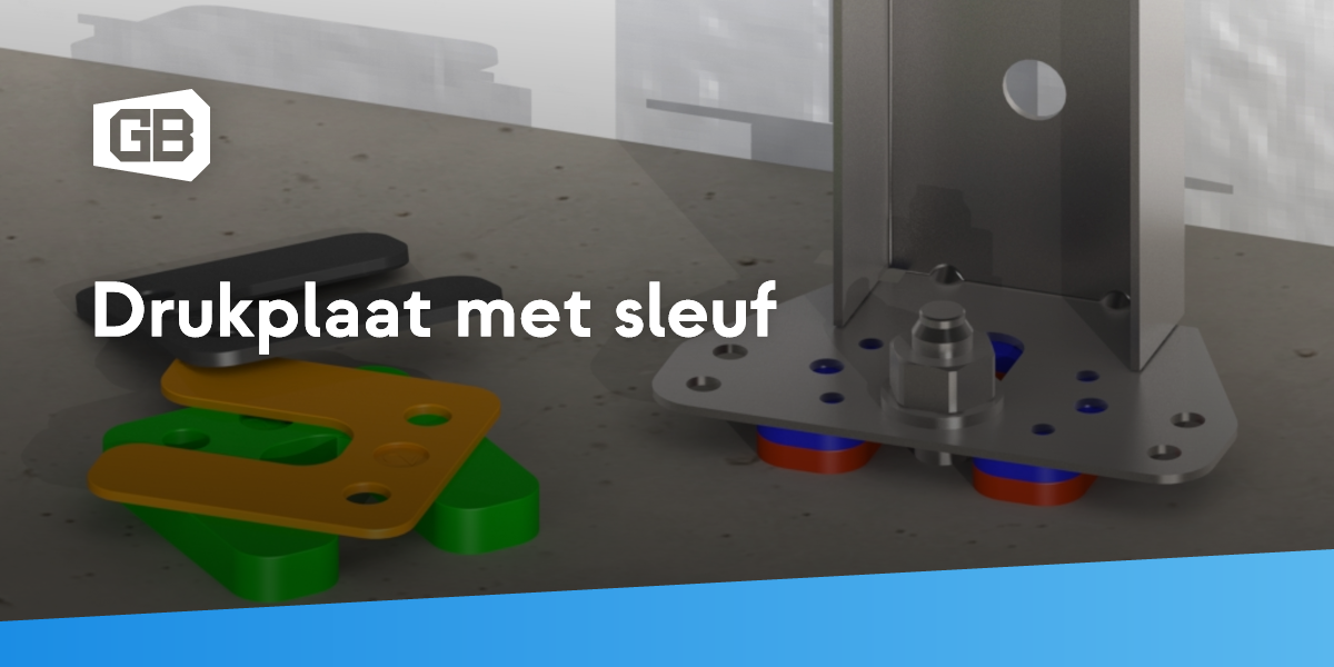 Drukplaat met sleuf | Gebr. Bodegraven