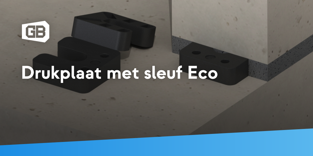 Drukplaat met sleuf Eco | Gebr. Bodegraven