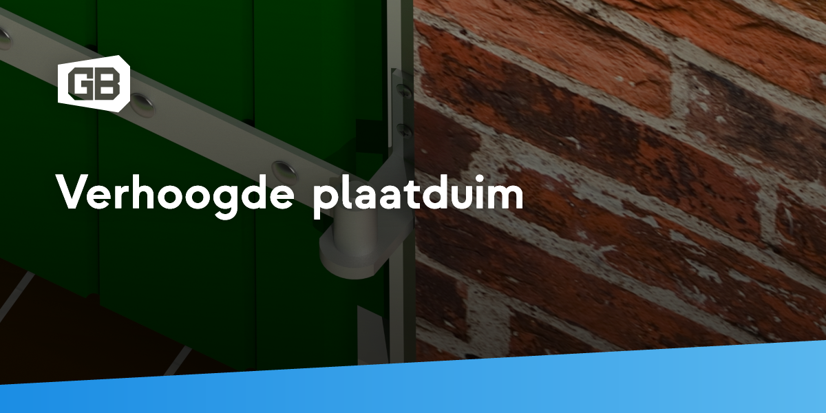 Verhoogde plaatduim | Gebr. Bodegraven